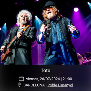 TOTO Tour 2024 - playlist by Jorgeaor | Spotify