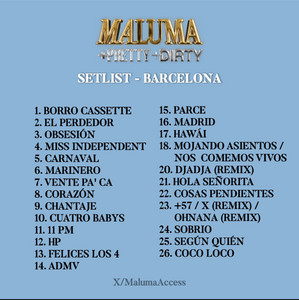 MALUMA SETLIST 2025 - playlist by Saaammm🤍 | Spotify