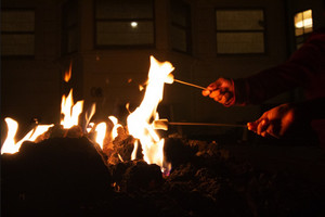 singing around the fire pit at night with the best people - playlist by ...