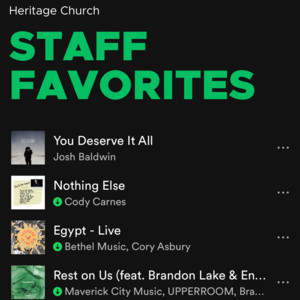 Staff Favorites - playlist by Heritage Church | Spotify