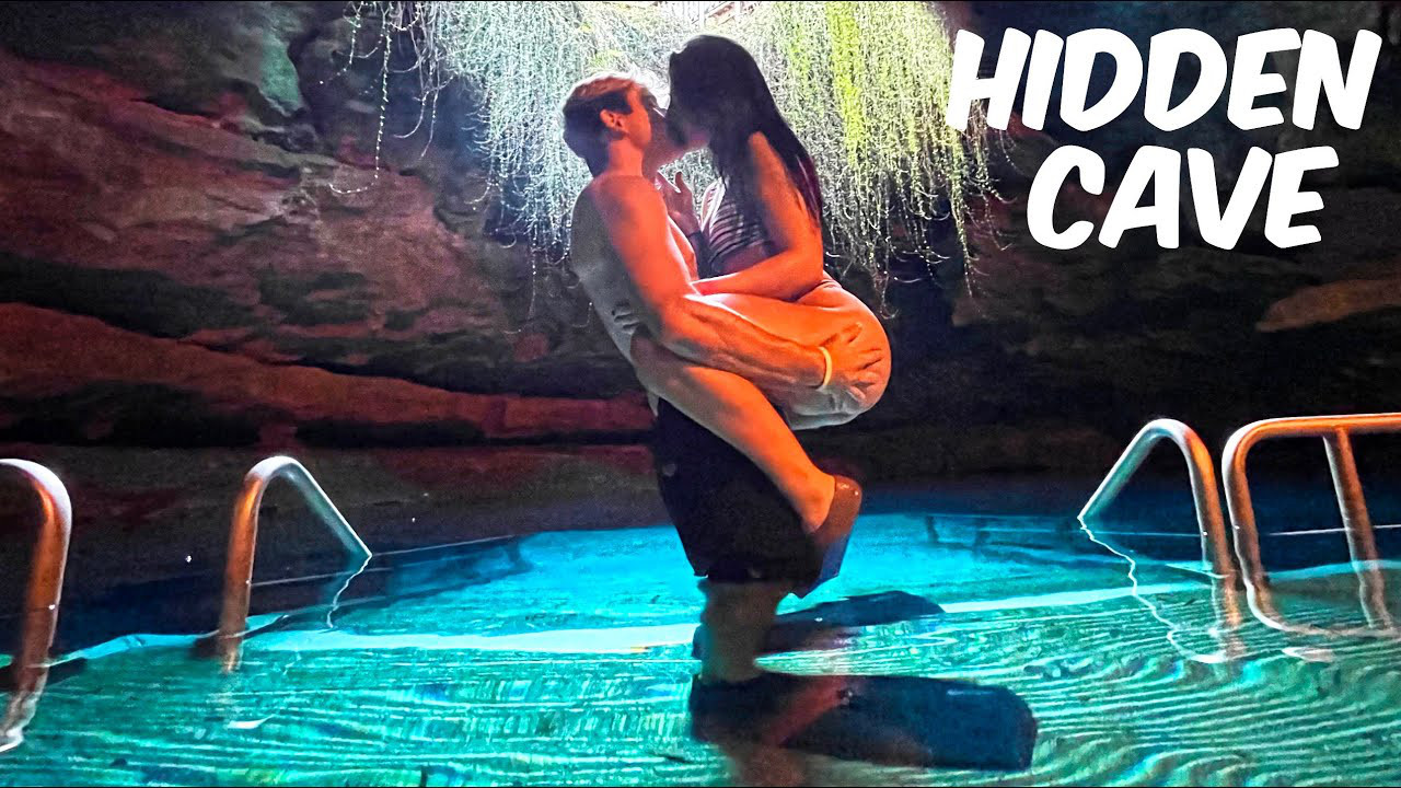 We Found A SECRET Hidden Cave and This Happened... - BrittHertz ...