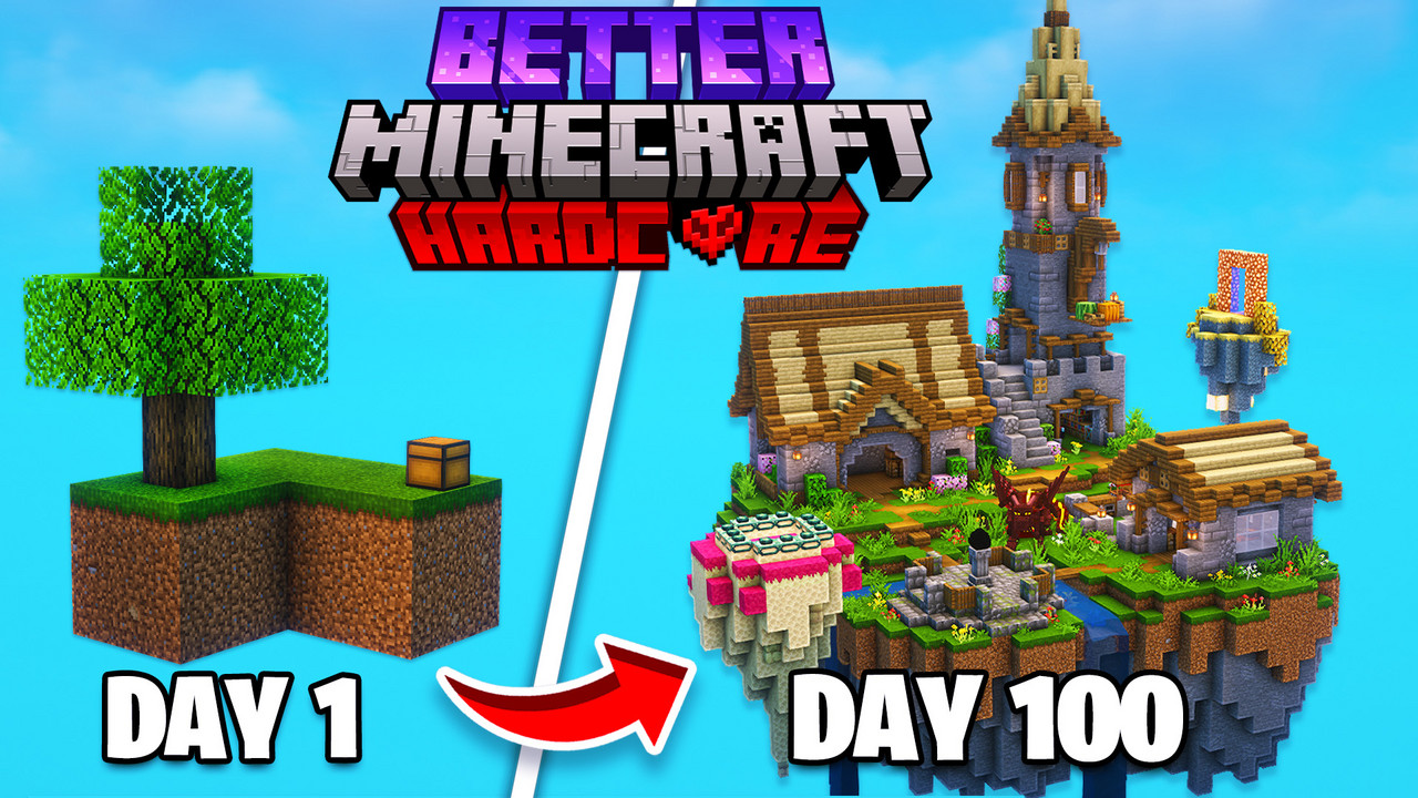 I Survived 100 Days in Better Minecraft SKYBLOCK - WelcominTV | Podcast ...