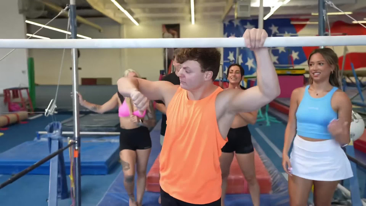 We tried skills from every level of gymnastics! Level 10 was crazy! 🤯 ...
