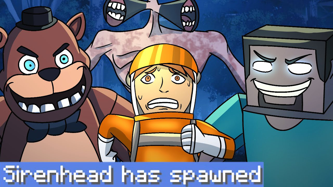 Minecraft but I download every horror mod (Siren Head, FNAF, etc ...