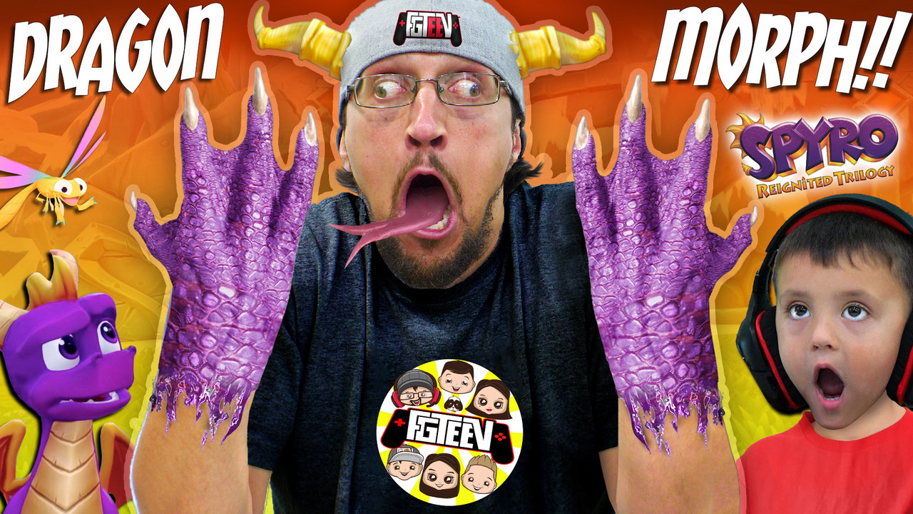 TURNING into a DRAGON! FGTeeV Spyro's Reignited Trilogy - FGTeeV ...
