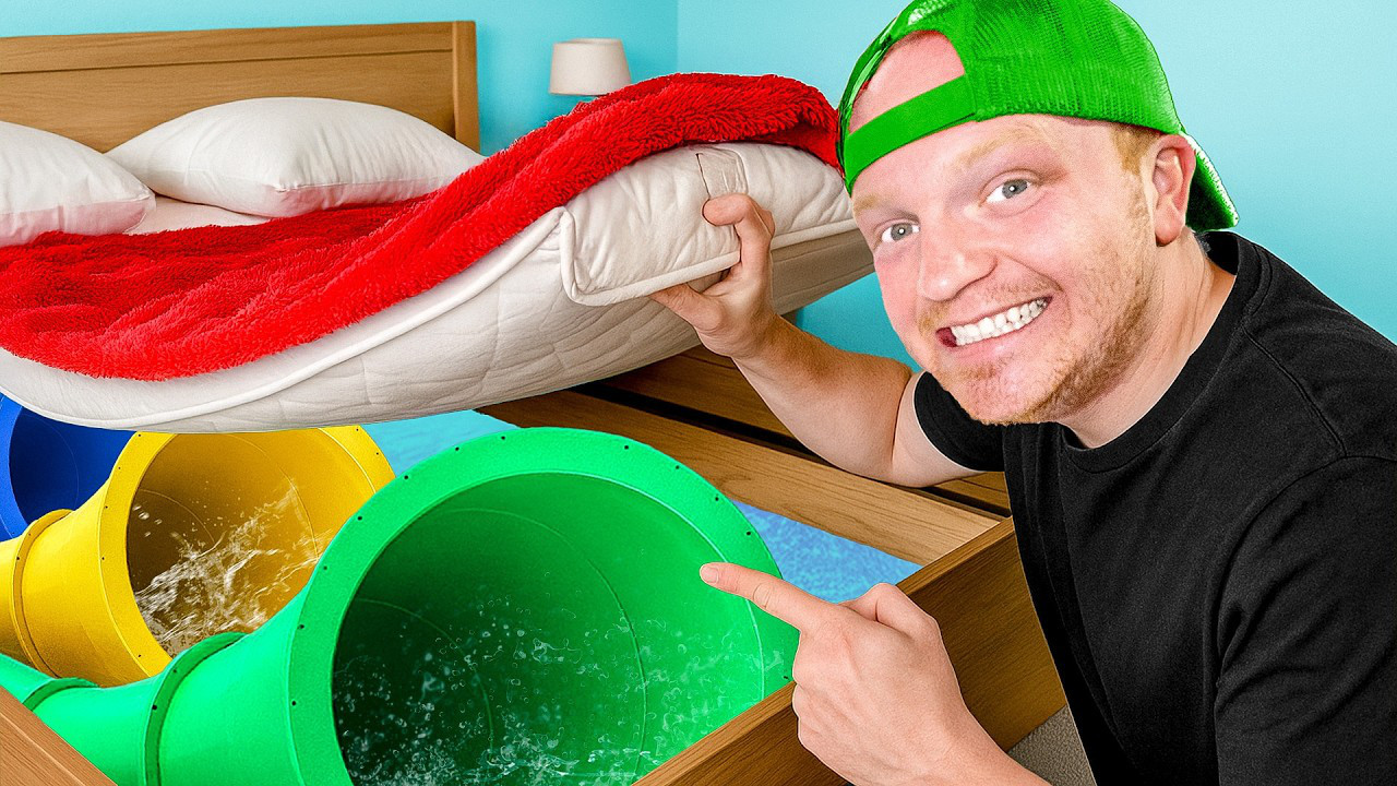 I Built 10 Secret Waterslides In My House! - Unspeakable | Podcast on ...