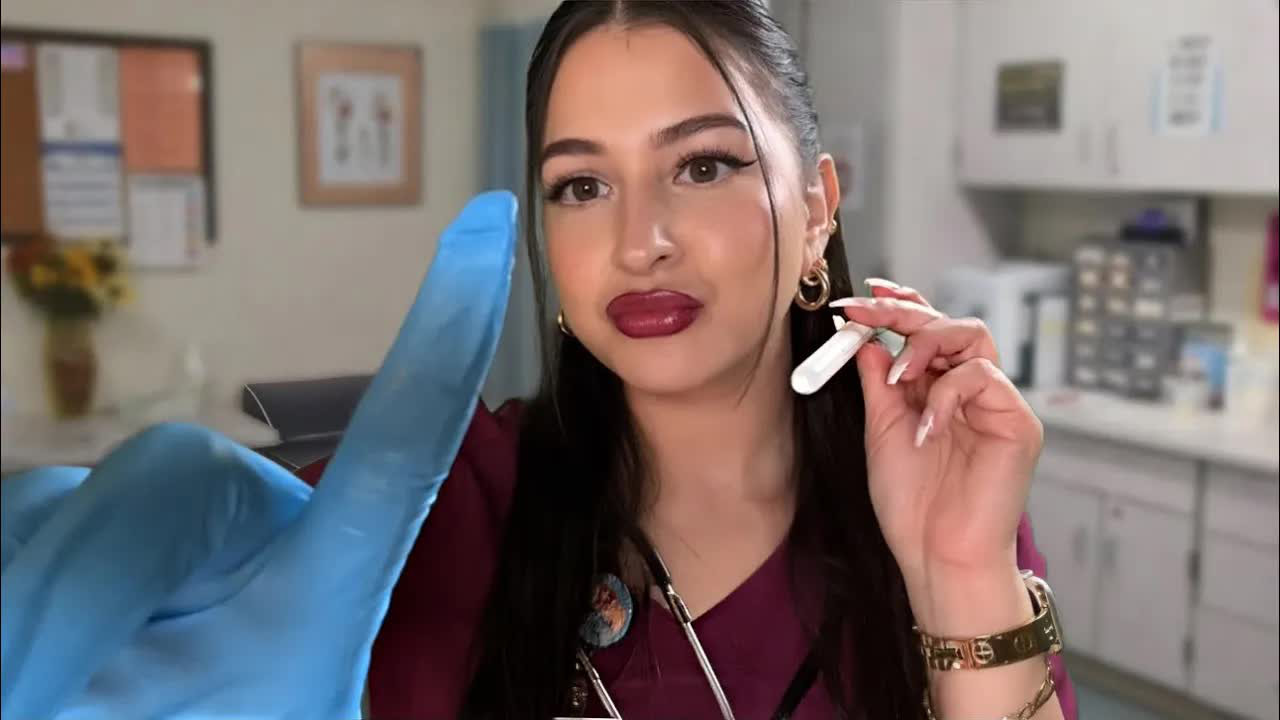 ASMR School Nurse treats you after a facial wax GOnE WRONG 🤦🏻‍♀️🩹 ...