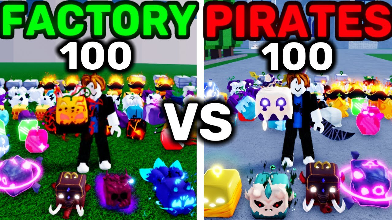 100 Factory Raids vs 100 Pirate Raids Comparision Blox Fruits - Kayo ...