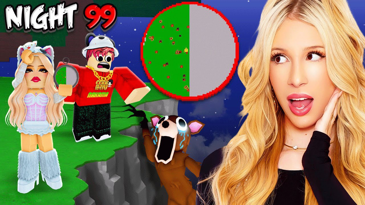 WE CUT THE MAP IN HALF IN 99 NIGHTS IN THE FOREST On ROBLOX... W ...